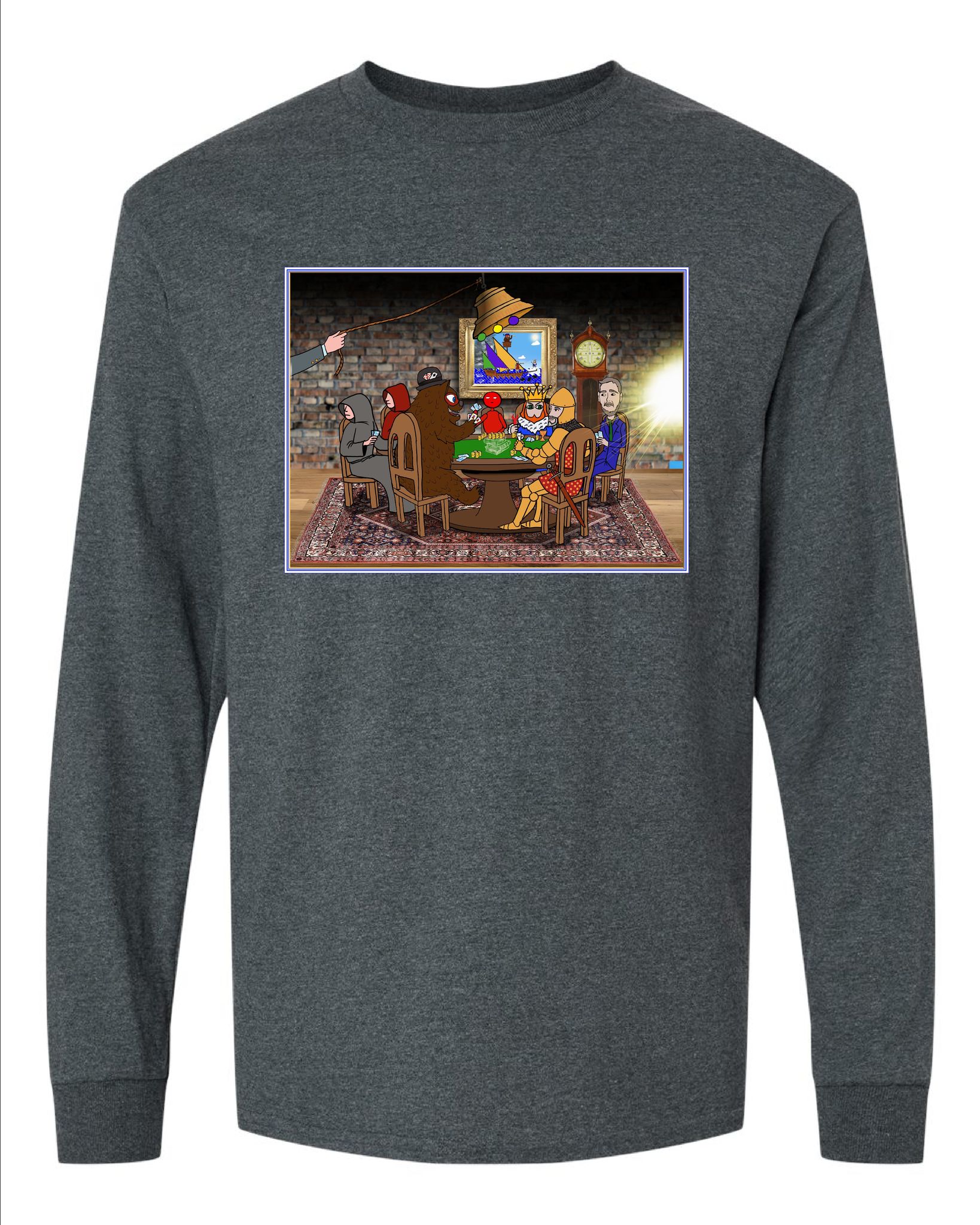 XRP Poker Table - Heather Gray Long Sleeve - Zach Rector